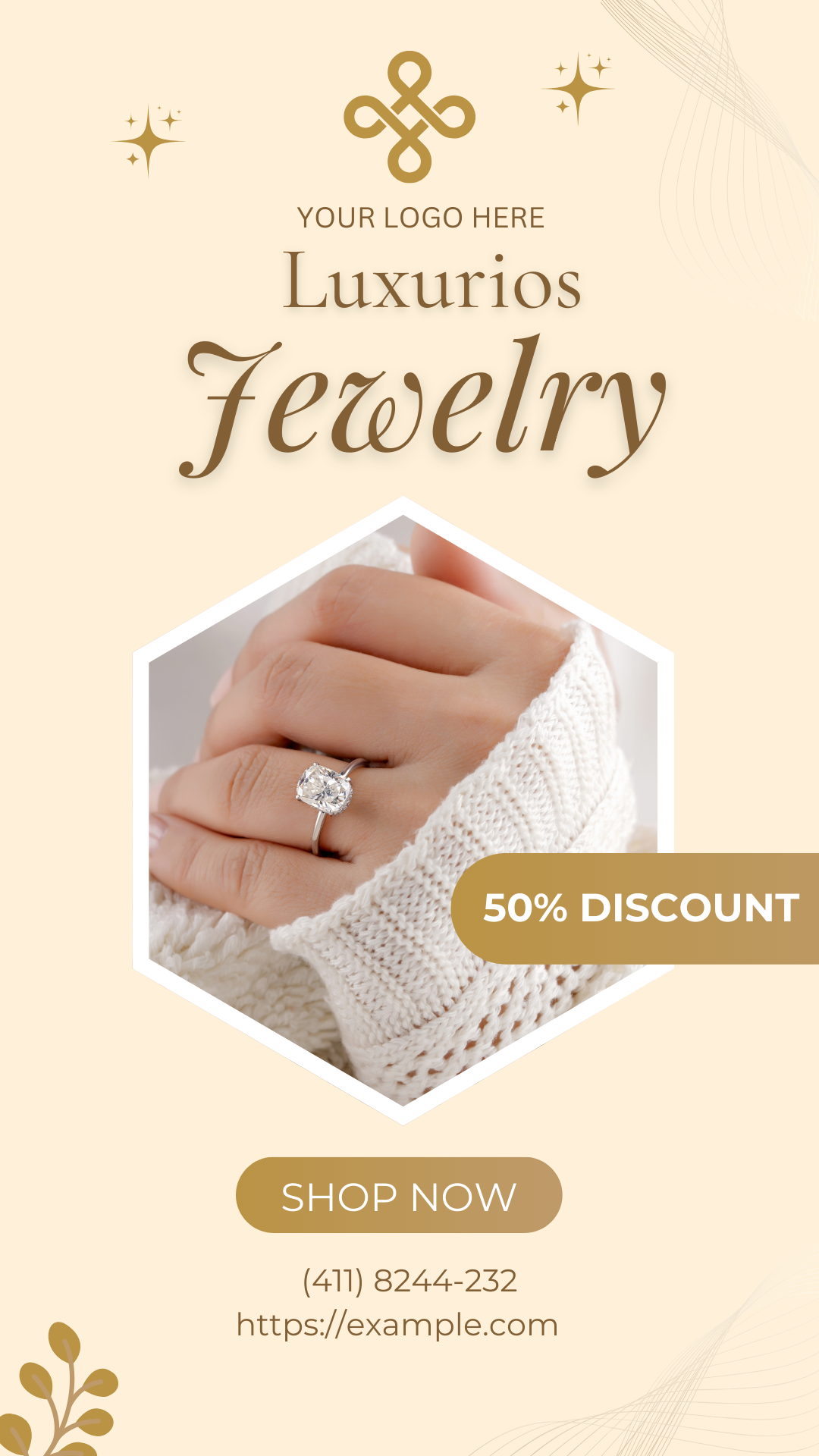 Customizable Jewelry Reels Canva Template for Facebook and Instagram ...